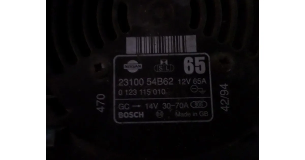 Δυναμό - Εναλλάκτης 0123115010 για NISSAN MICRA (2000 - 2003) (K11)