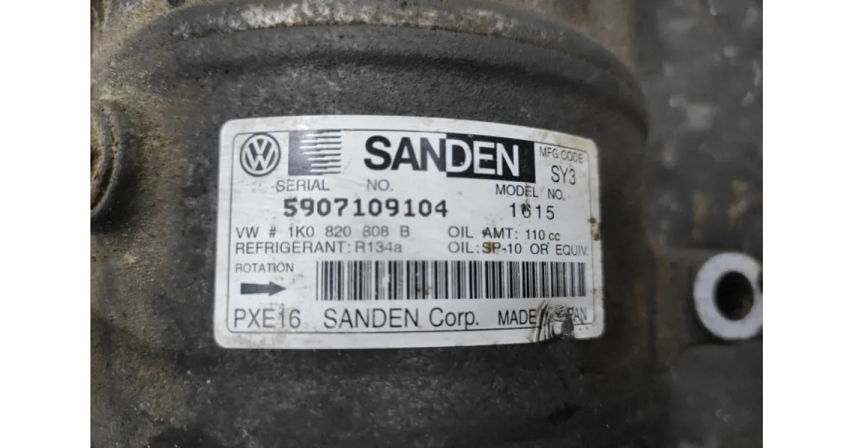 Συμπιεστής A-C (Κομπρέσορας) για VW GOLF (2004 - 2008) Mk5 (1K1 ...
